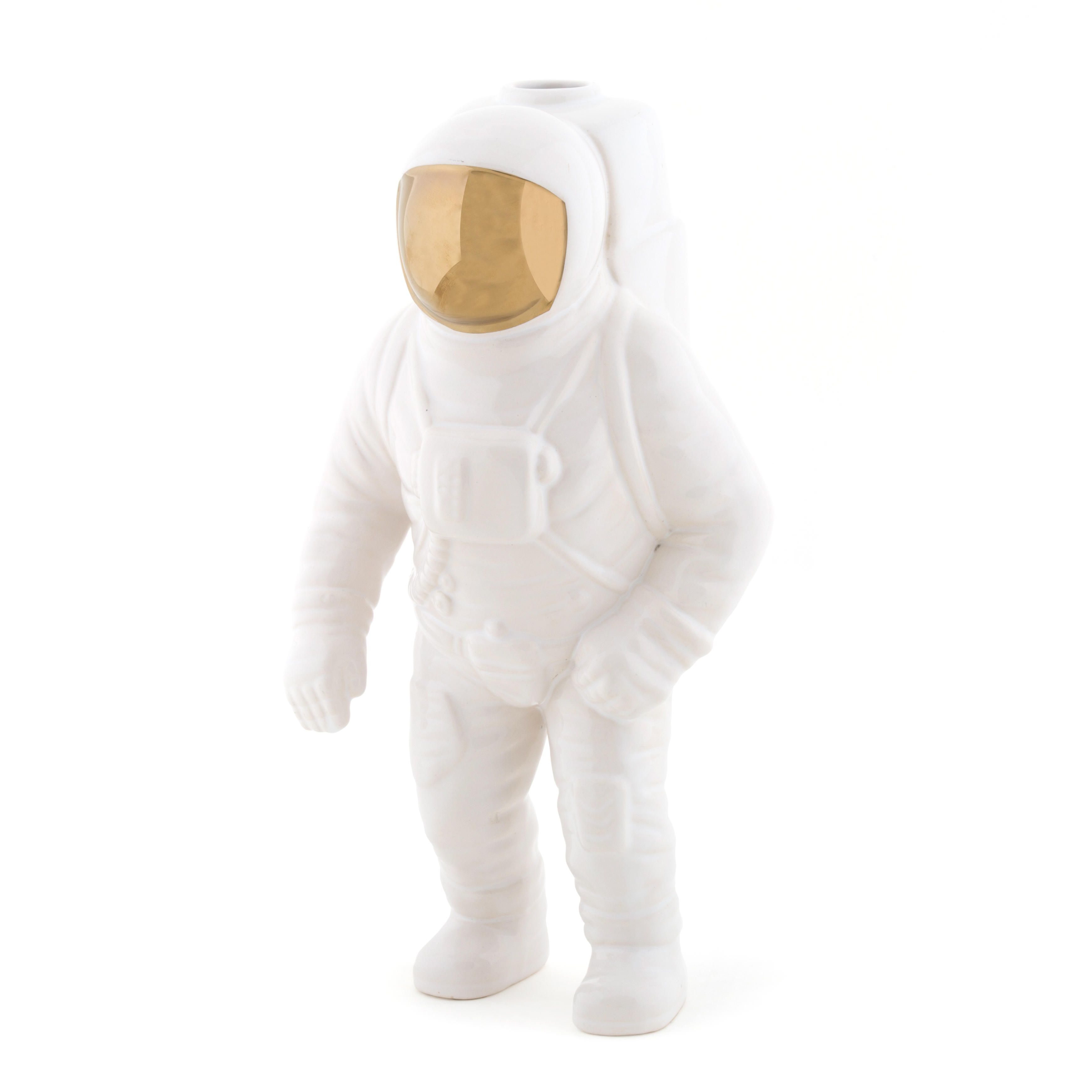 Seletti DIESEL COSMIC-DINER.STARMAN vaso in porcellana h.28cm - bianco ...